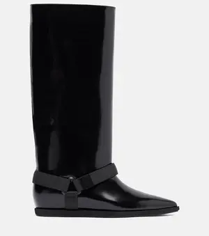 Sacai Leather Knee-high Boots