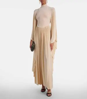 Zimmermann Memento Pleated Velvet Gown