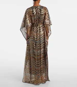 TALLER MARMO Sequined Tulle Kaftan