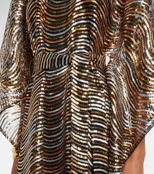 TALLER MARMO Sequined Tulle Kaftan