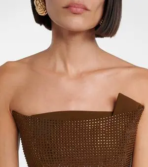 Roland Mouret Embellished Strapless Gown