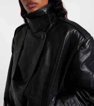 ROTATE BY BIRGER CHRISTENSEN Leather Biker Jacket