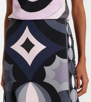 Emilio Pucci Collane Silk Maxi Skirt - Multicoloured