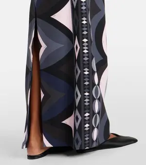 Emilio Pucci Collane Silk Maxi Skirt - Multicoloured