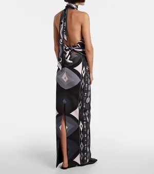 Emilio Pucci Collane Silk Maxi Skirt - Multicoloured