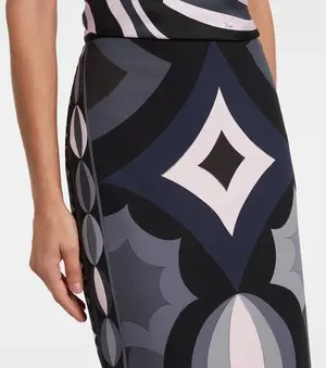 Emilio Pucci Collane Silk Maxi Skirt - Multicoloured