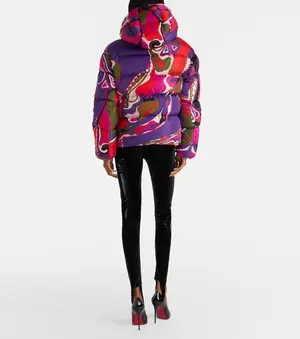 Emilio Pucci Orchidee Puffer Jacket - Multicoloured