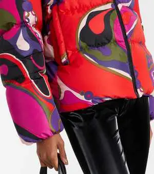 Emilio Pucci Orchidee Puffer Jacket - Multicoloured