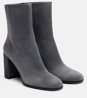 Prada 85 Suede Ankle Boots