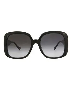 Gucci Square Frame Injection Sunglasses - Black Black Grey (gg1029sa/30011778/001)