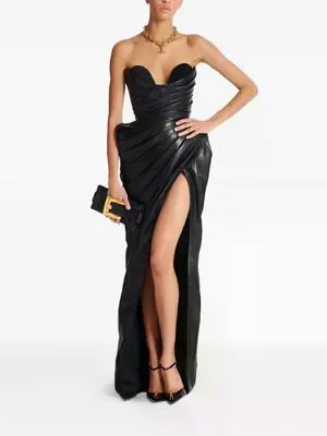 Balmain Leather Bodycon Dress