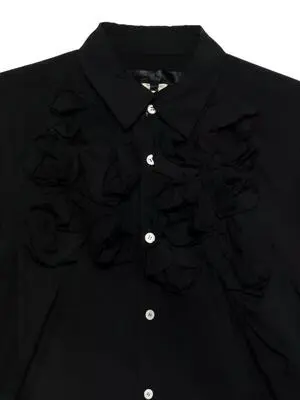Comme Des Garçons Floral-appliqué Shirt