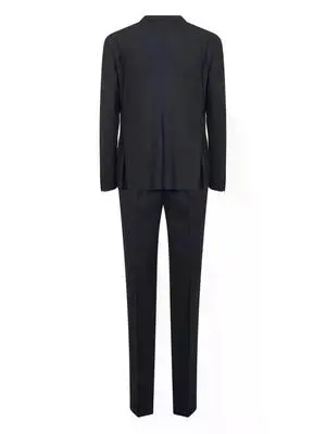 Tagliatore Peak-lapel Double-breasted Suit - Blue