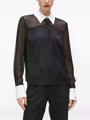 Karl Lagerfeld Sheer-panel Blouse