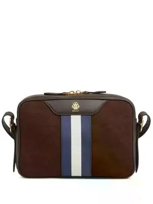 Bally Logo Detail Striped Shoulder Bag