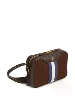 Bally Logo Detail Striped Shoulder Bag
