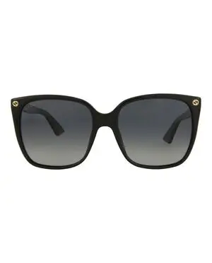 Gucci Square-frame Acetate Sunglasses - Black Black Grey (gg0022s/30000969/007)