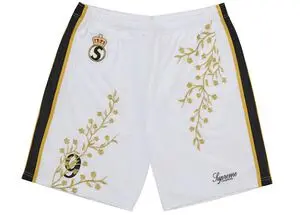 Supreme Floral Soccer Short - White