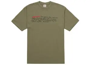Supreme Joke Tee Shirt - Light Olive