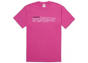 Supreme Joke Tee Shirt - Fuchsia