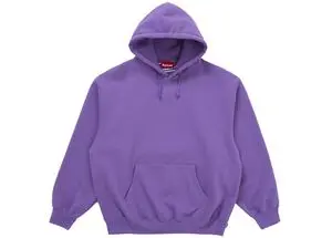 Supreme Satin Appliqué Hooded Sweatshirt Fw25 - Violet