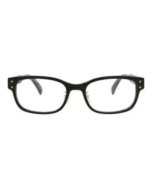 Dunhill Square Frame Acetate Optical Frames - Black Black Transparent (du0047oa/30012305/005)
