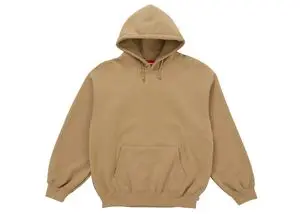 Supreme Satin Appliqué Hooded Sweatshirt - Brown