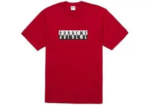 Supreme Split Tee Shirt - Red