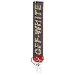 Off-White Industrial Keychain - Anthracite/red