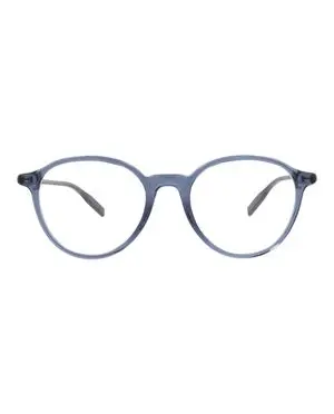 Montblanc Round Frame Recycled Acetate Optical Frames - Blue Blue Transparent (mb0291o/30014599/008)