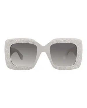 Alaïa Square Frame Recycled Acetate Sunglasses - Grey Grey Grey (aa0065s/30014218/001)