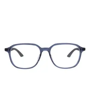 Montblanc Round Frame Recycled Acetate Optical Frames - Blue Ruthenium Transparent (mb0335oa/30015020/003)