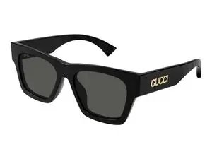 Gucci Rectangular Sunglasses Black Grey (gg1835sa/001)
