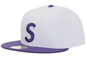 Supreme New Era Reaper S Logo 59fifty Fitted Cap - White