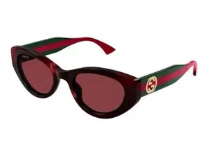Gucci Cateye Havana Sunglasses - Havana Green Red (gg1862s/003)