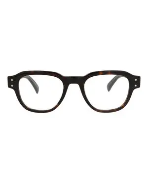 Dunhill Round Acetate Optical Frames - Havana Havana Transparent (du0048o/30012363/002)