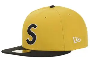 Supreme New Era Reaper S Logo 59fifty Fitted Cap - Yellow