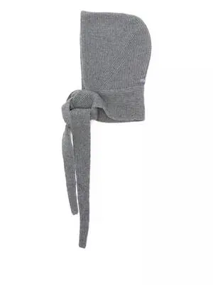 JUUN.J Tie-detail Beanie - Grey