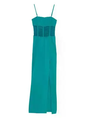 Patrizia Pepe Ruched Side-slit Dress