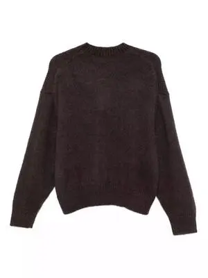Studio Nicholson Crew-neck Knitted Sweater - Brown