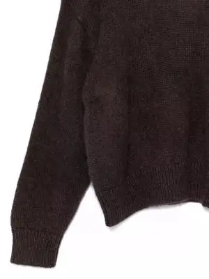 Studio Nicholson Crew-neck Knitted Sweater - Brown