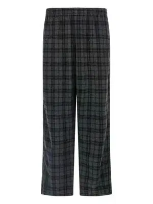 WILLY CHAVARRIA Ruff Rider Check-pattern Trousers