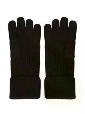 POTAMY Ribbed Cashmere Gloves - Brown