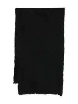Tagliatore Fringed Scarf - Black