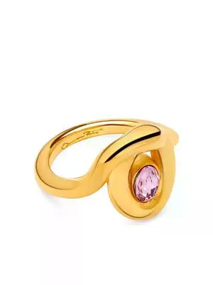 Oscar De La Renta Looped Oval Ring - Gold