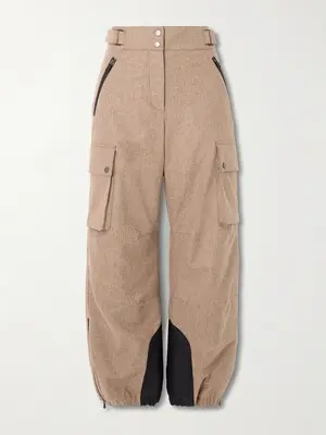 Brunello Cucinelli Wool Tapered Ski Pants - Brown
