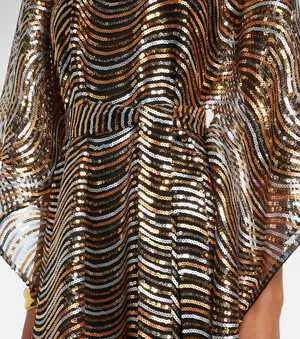 TALLER MARMO Sequined Tulle Kaftan