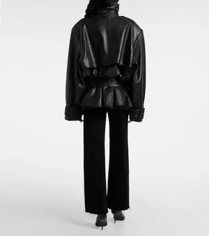 ROTATE BY BIRGER CHRISTENSEN Leather Biker Jacket