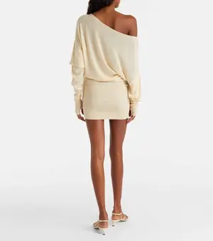 AYA MUSE Draped One-shoulder Minidress