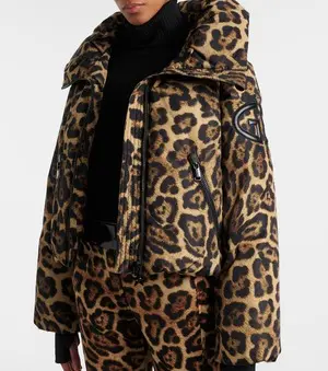 Goldbergh Pantera Leopard-print Down Ski Jacket